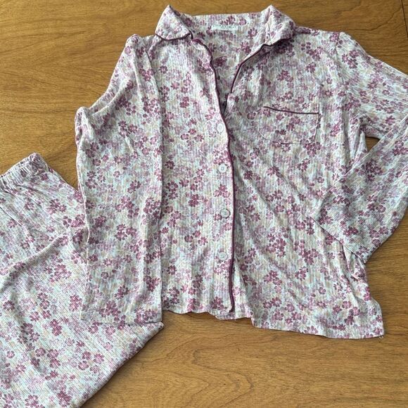 Laura Ashley | Intimates & Sleepwear | Lauraashley Pink Floral Pajama ...